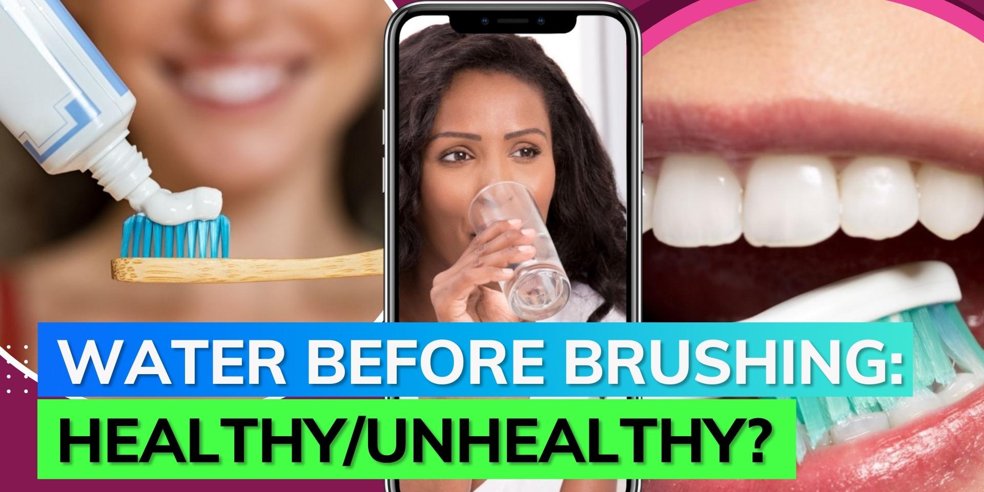 Facts of drinking water before brushing teeth - RAJANNA SIRCILLA DISTRICT
